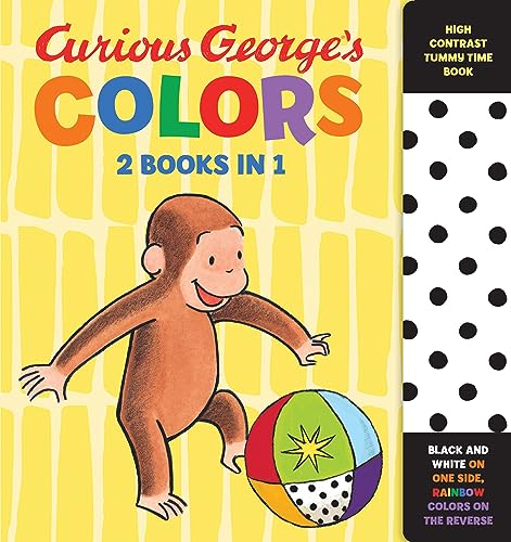 Curious George's Colors: High Contrast Tummy Time Book: An Engaging ...
